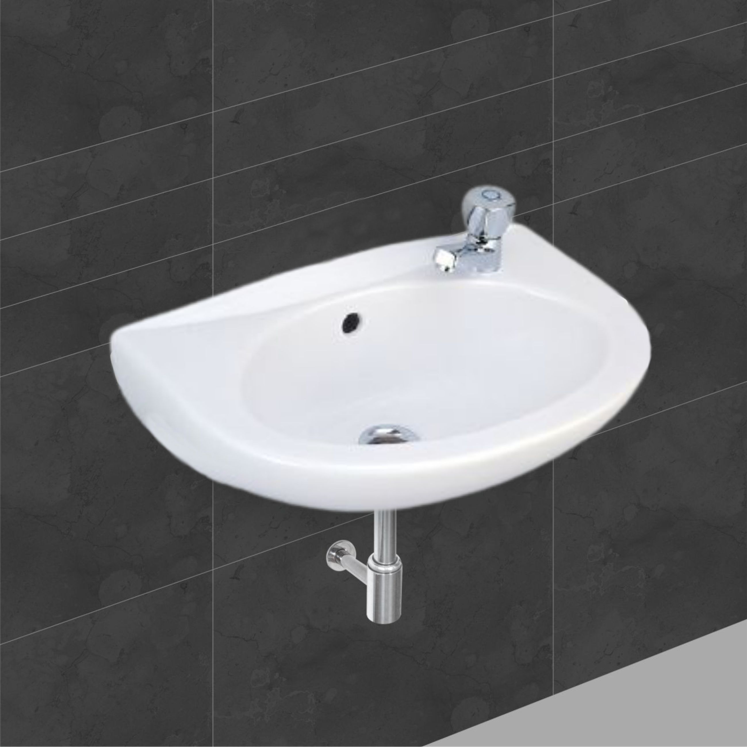 COTTO อ่างล้างหน้าเเขวนผนัง รุ่น C005 แอนนี่ ขนาด 51 x 35 x 20 cm. สี ...