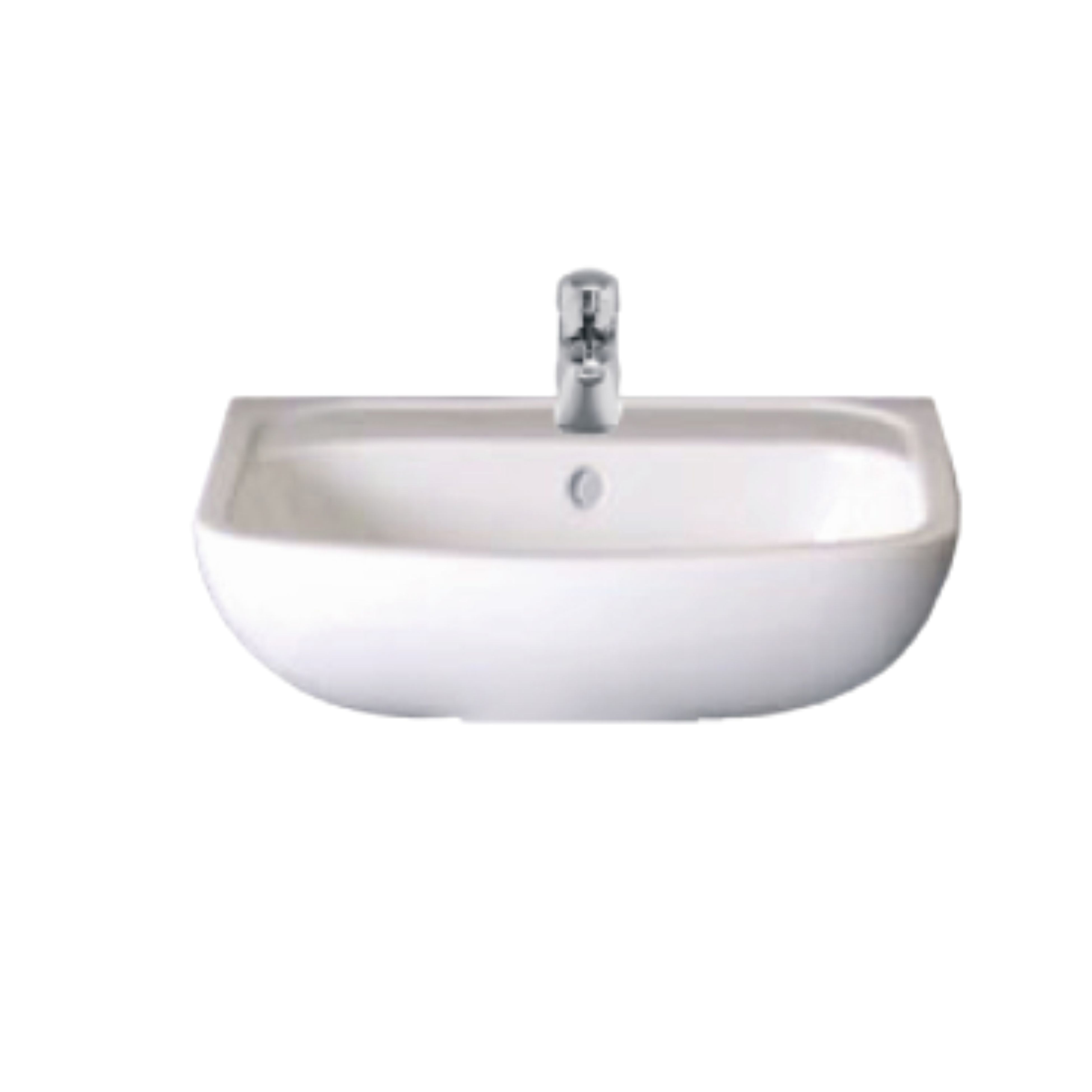 COTTO อ่างล้างหน้าแขวนผนัง รุ่น C0141 บริโอ้ ขนาด 44X55X19 cm. สีขาว ...