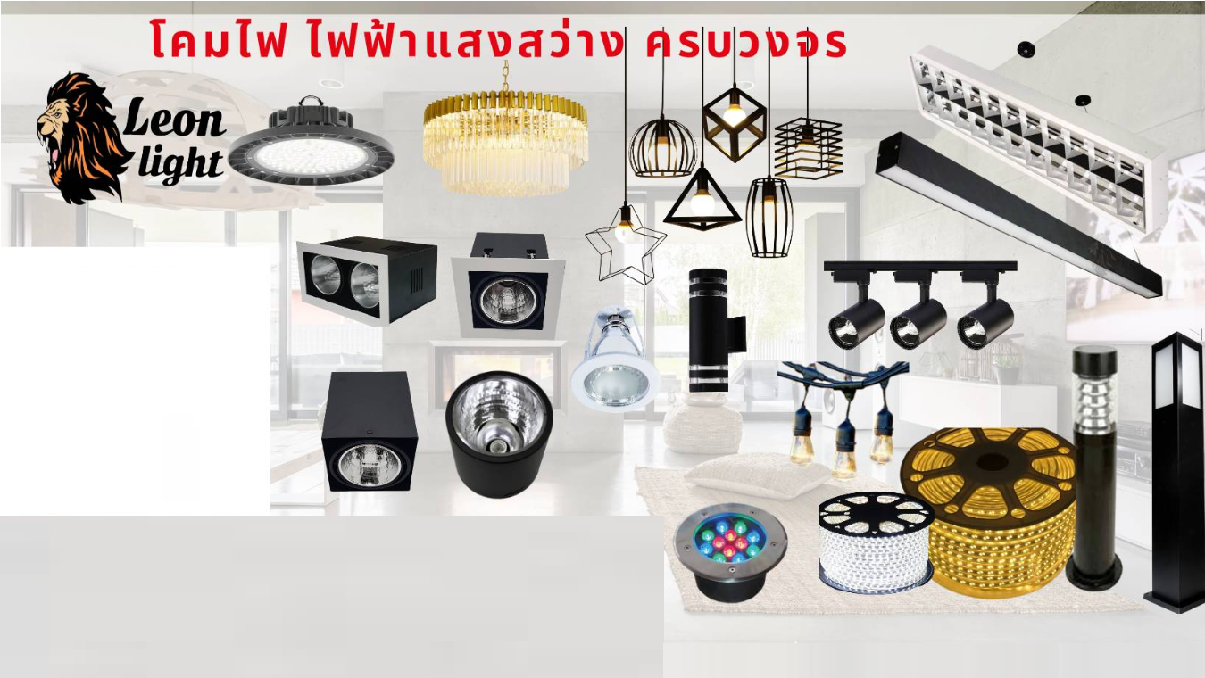 Leon Light โคมดาวน์ไลท์ติดลอย Downlight ทรงกลม E27 ขนาด 4 นิ้ว สีดำ 4 ...