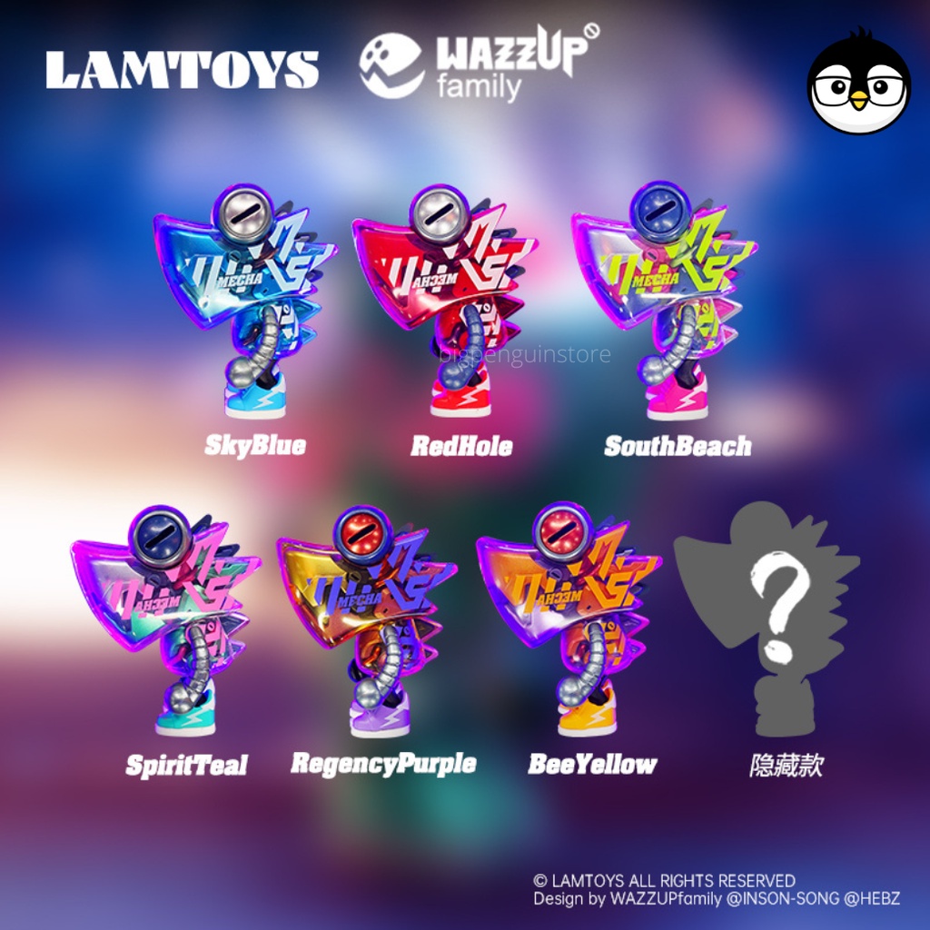 Bigpenguin LAMTOYS Mecha Chameleon 4th Gen Blind Box Toysกล่องสุ่ม Set ...