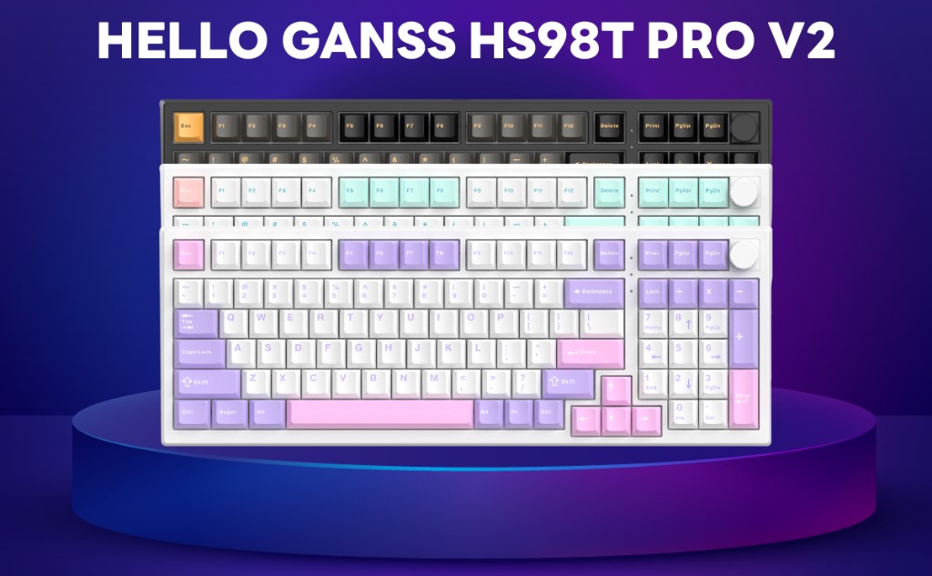Bigpenguin Hello Ganss HS98T PRO V2 Hotswap RGB Bluetooth Keyboard ...