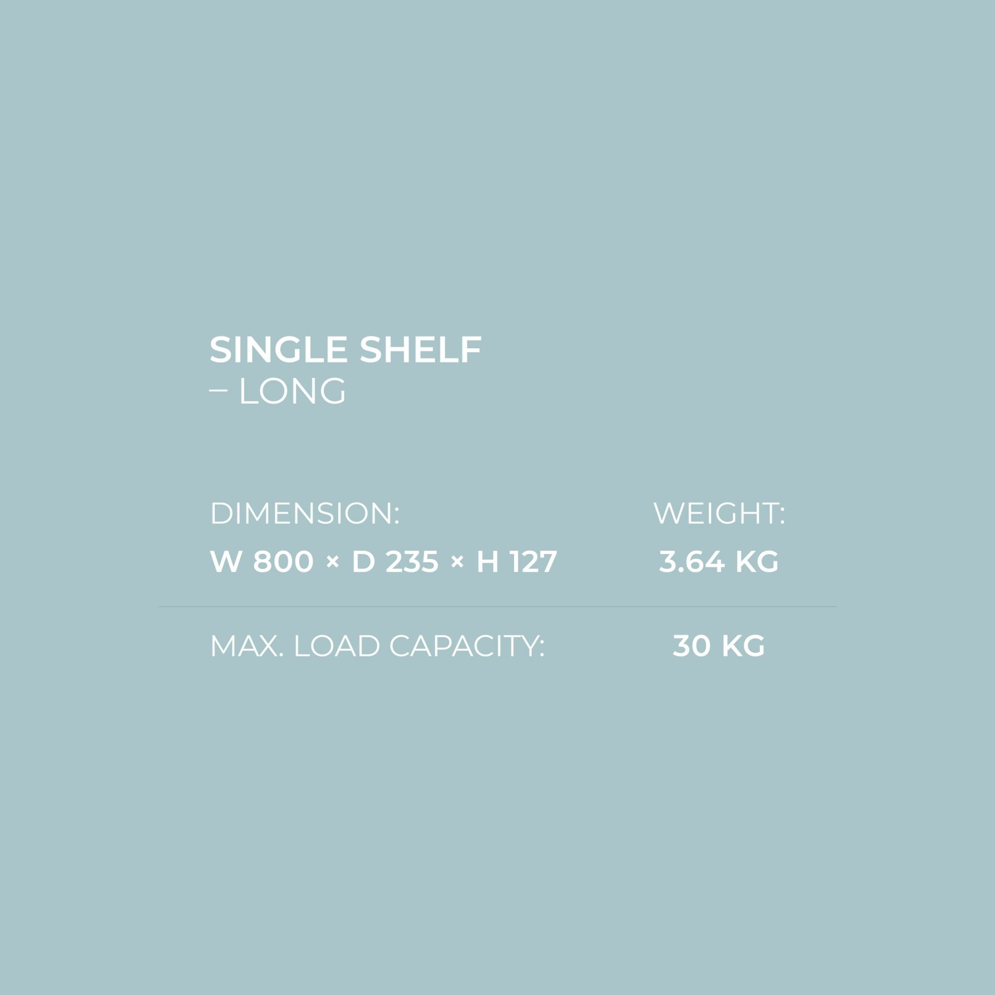 spacemaker.th Single Shelf-L ชั้นวางของตกแต่งบ้าน ชั้นวางของติดผนัง ของ ...