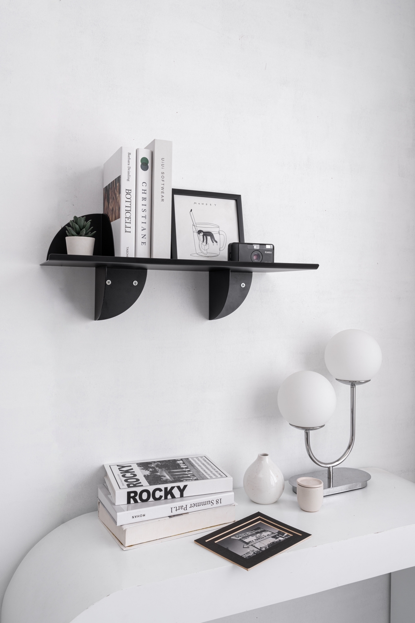 spacemaker.th Single Shelf-L ชั้นวางของตกแต่งบ้าน ชั้นวางของติดผนัง ของ ...