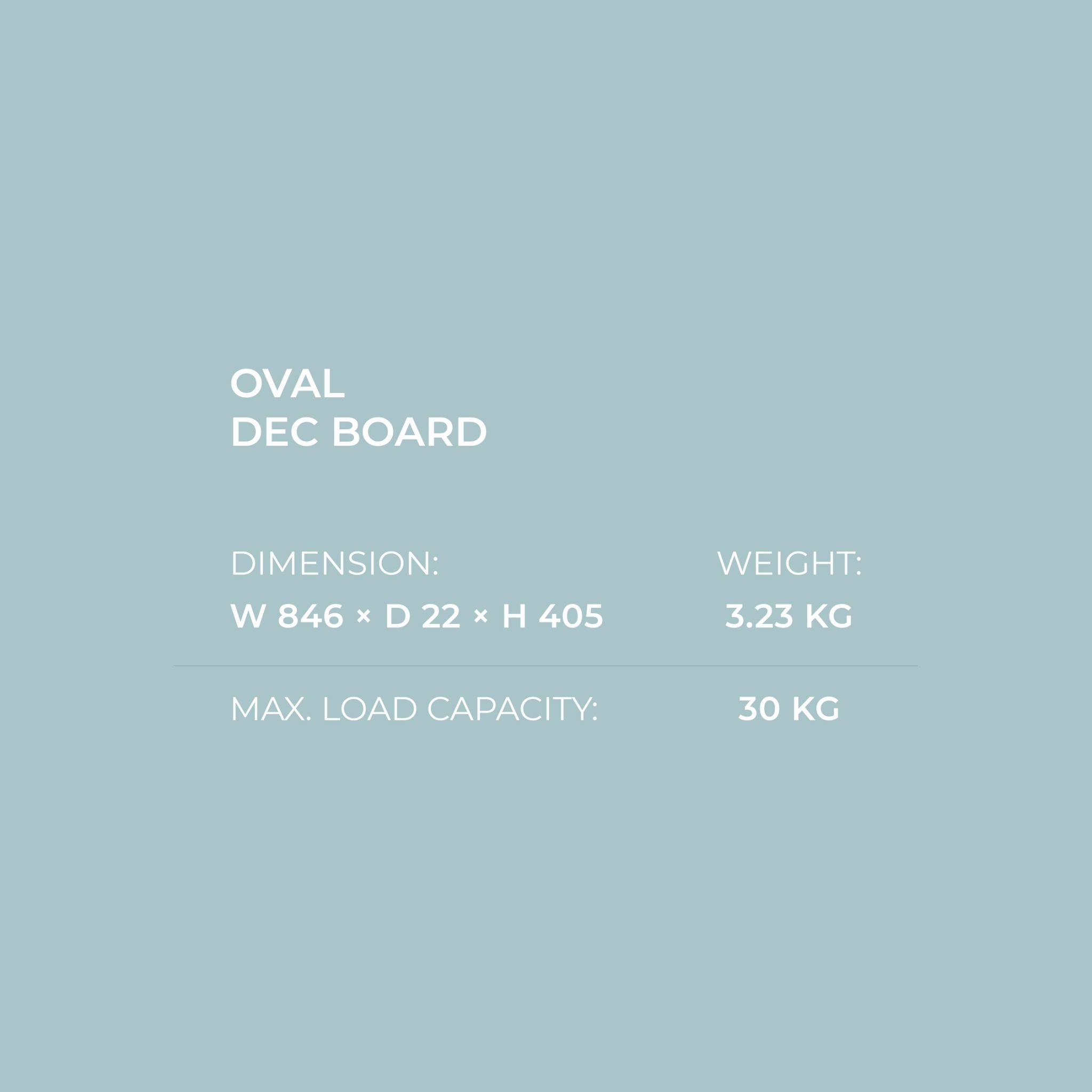 spacemaker.th Oval Deck Board แผ่นวางของกระดานติดผนัง อุปกรณ์ตกแต่ง ชั้นวางของแผ่นวางของติดผนัง ...