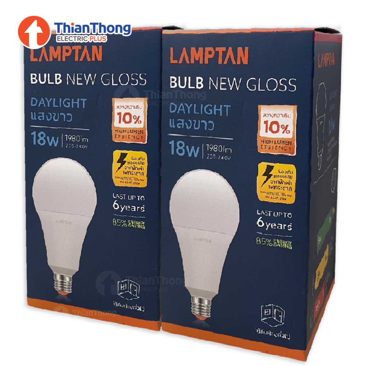 Lamptan หลอดไฟ LED Bulb 14W E27 แลมป์ตั้น รุ่น NEW Gloss แสงขาว ...