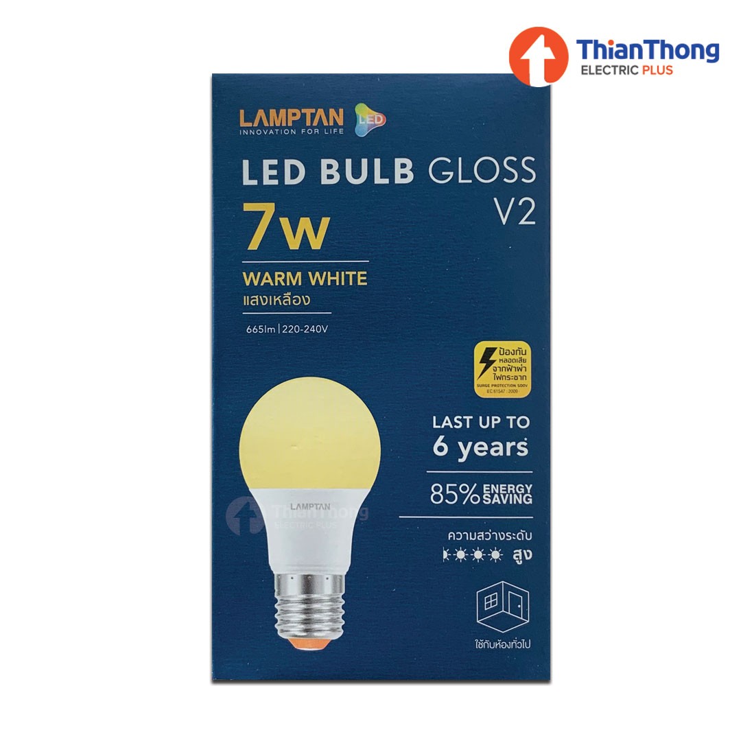 Lamptan หลอดไฟ แลมป์ตั้น รุ่น Gloss (แสงเหลือง Warmwhite) - บริษัท ...