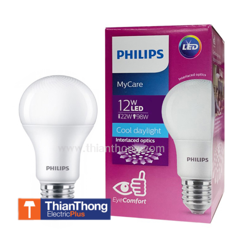 หลอดไฟ ฟิลิปส์ MyCare LED Bulb 12W E27 DL Philips MyCare LED Bulb E27 ...