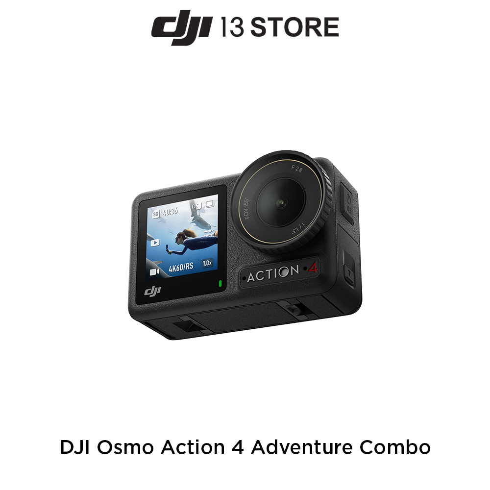 DJI OSMO ACTION 4 STANDARD/ADVENTURE COMBO กล้องแอคชั่น กล้องถ่ายใต้น้ำ หน้าจอสีระบบสัมผัส ...
