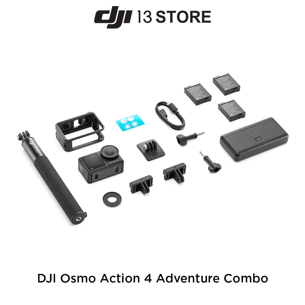 DJI OSMO ACTION 4 STANDARD/ADVENTURE COMBO กล้องแอคชั่น กล้องถ่ายใต้น้ำ หน้าจอสีระบบสัมผัส ...