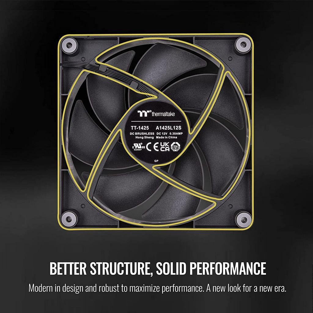 Thermaltake CT120 CT 140 PC Cooling Fan (2-Fan Pack) 2000RPM - Black CT ...