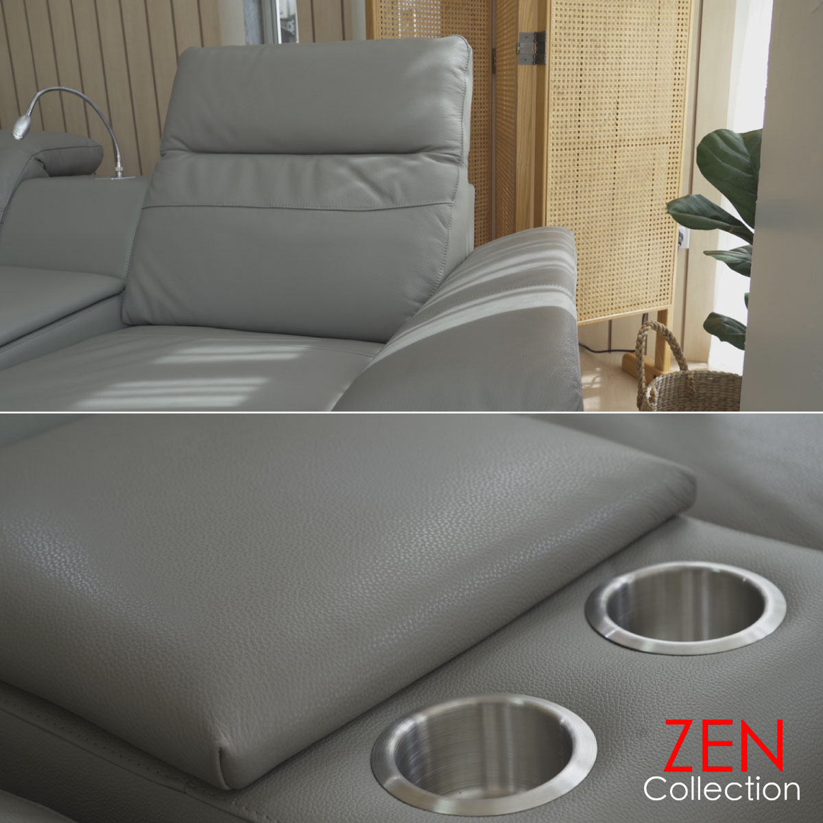 ZEN Collection Recliner Sofa Set รุ่น ROME 300 cm other น้ำตาลส้ม Bed ...