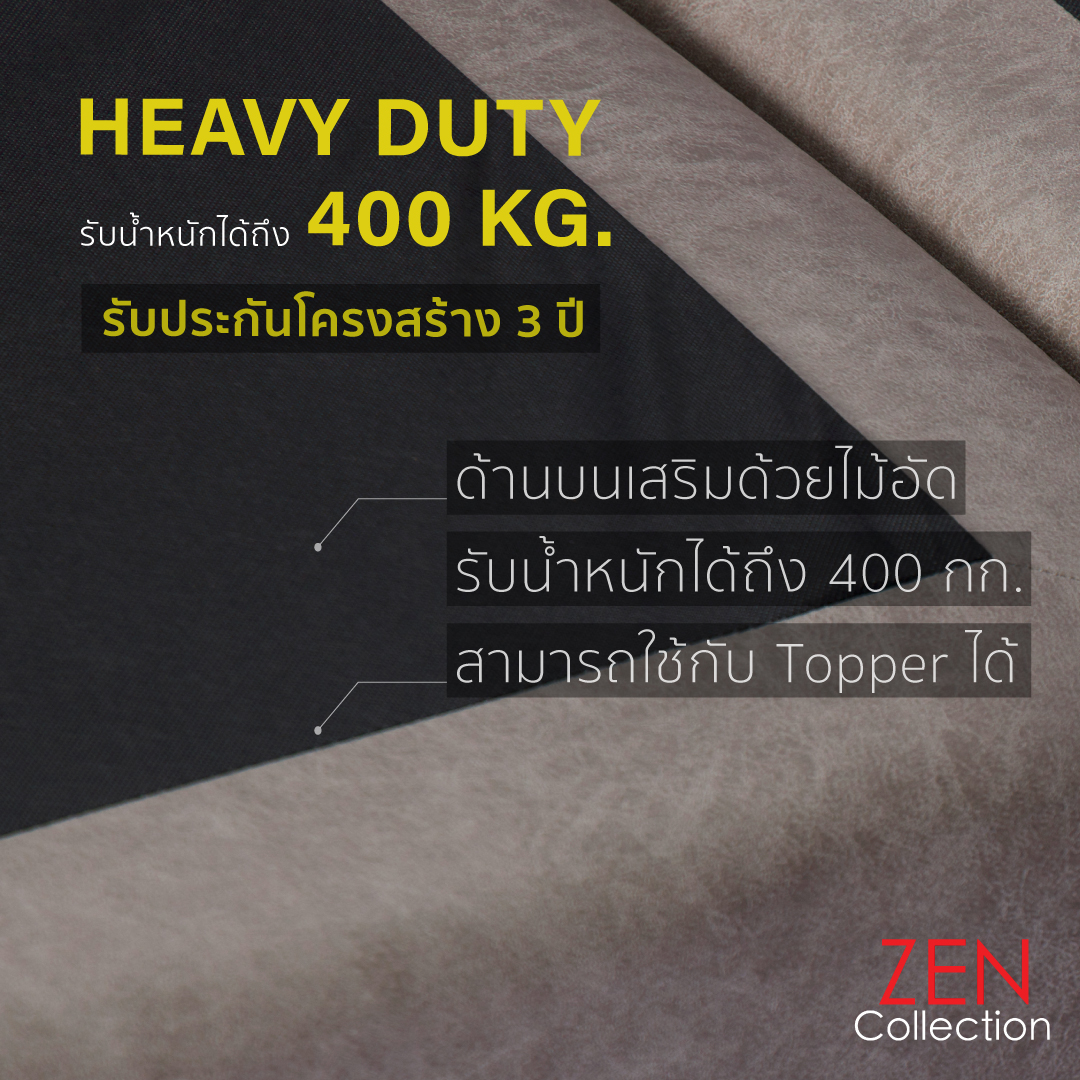 ZEN Collection ฐานเตียง รุ่น NEW YORK Plus Bedding Frame 3.5ฟุต Anchor ...