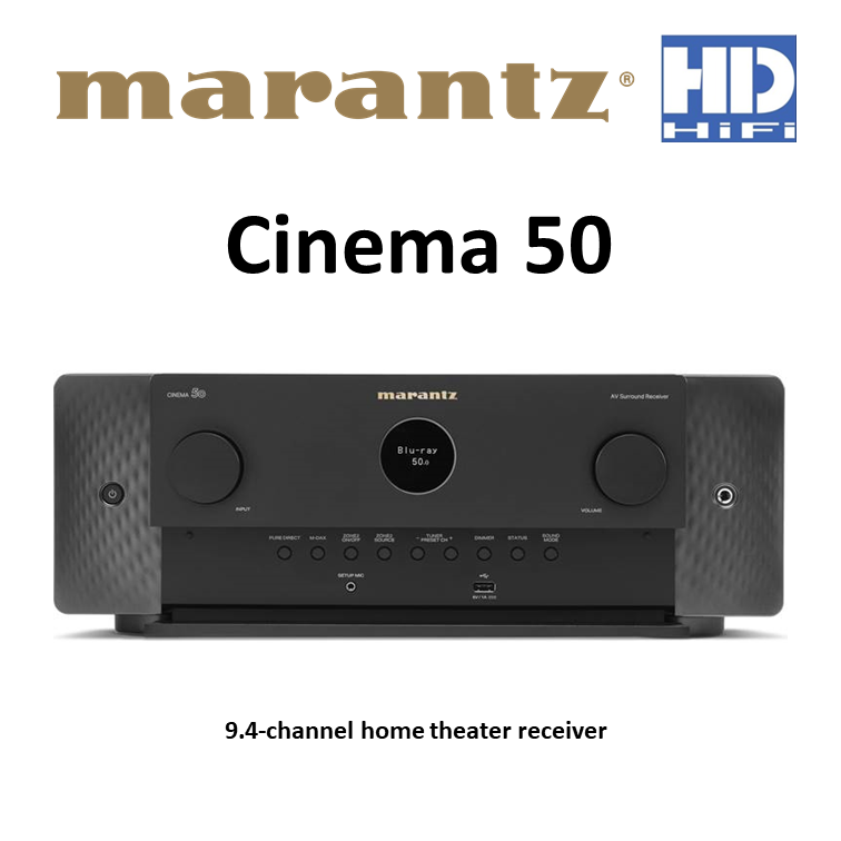 Marantz Cinema 50 home theater receiver 9.4-channel Black - บริษัท เอชดี ไฮไฟ จำกัด - ThaiPick