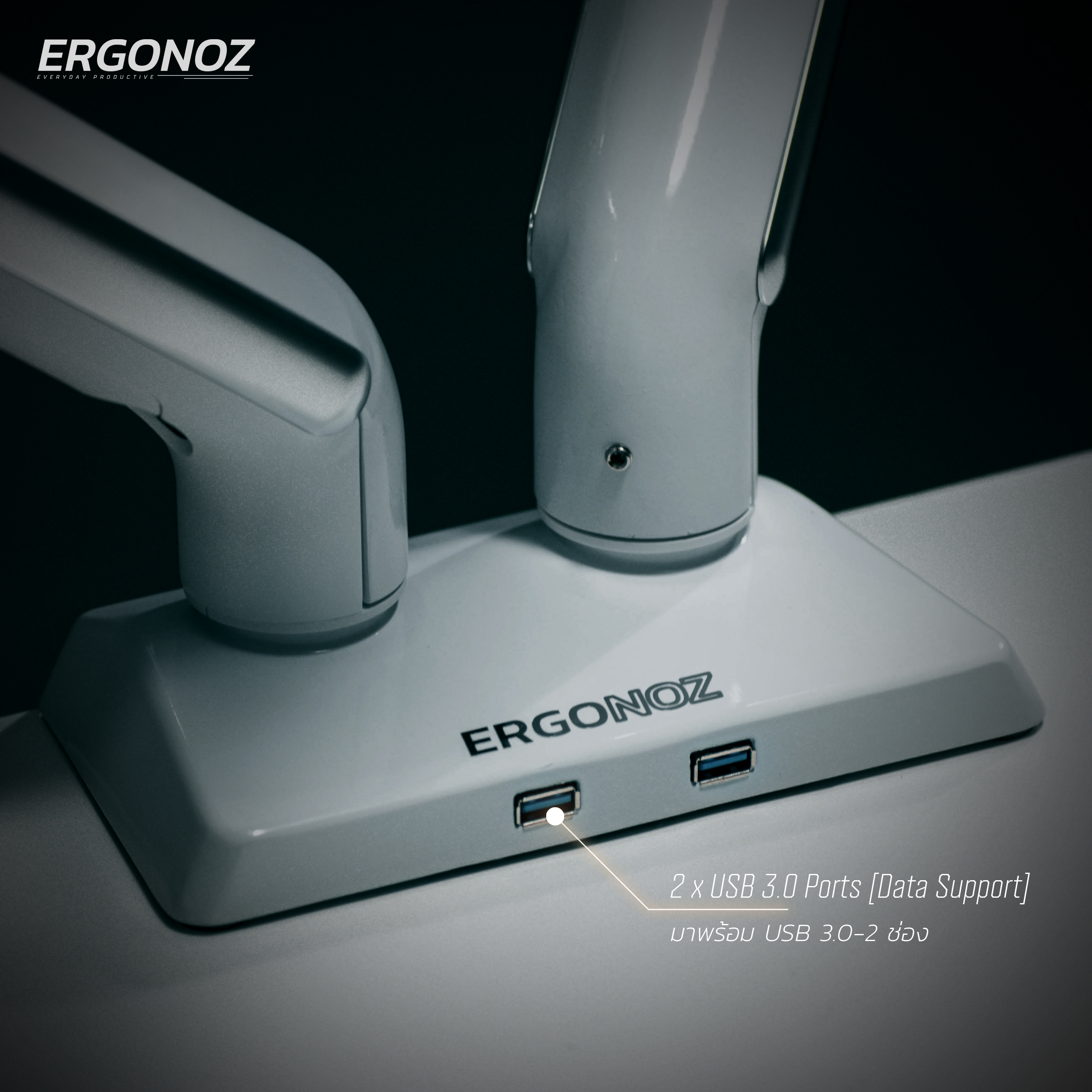 ERGONOZ Monitor Arms แขนจับจอ ขาตั้งจอคอม รุ่น 2 จอ (EGN-ASTRO-D ...