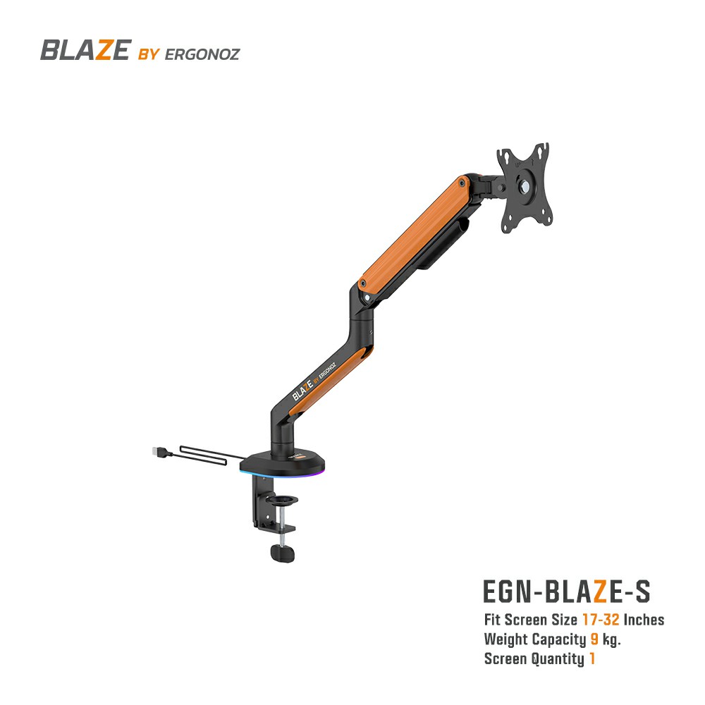 ERGONOZ ขาตั้งจอคอม แขนจับจอ Monitor Arm รุ่น Full Motion Arm สำหรับ ...