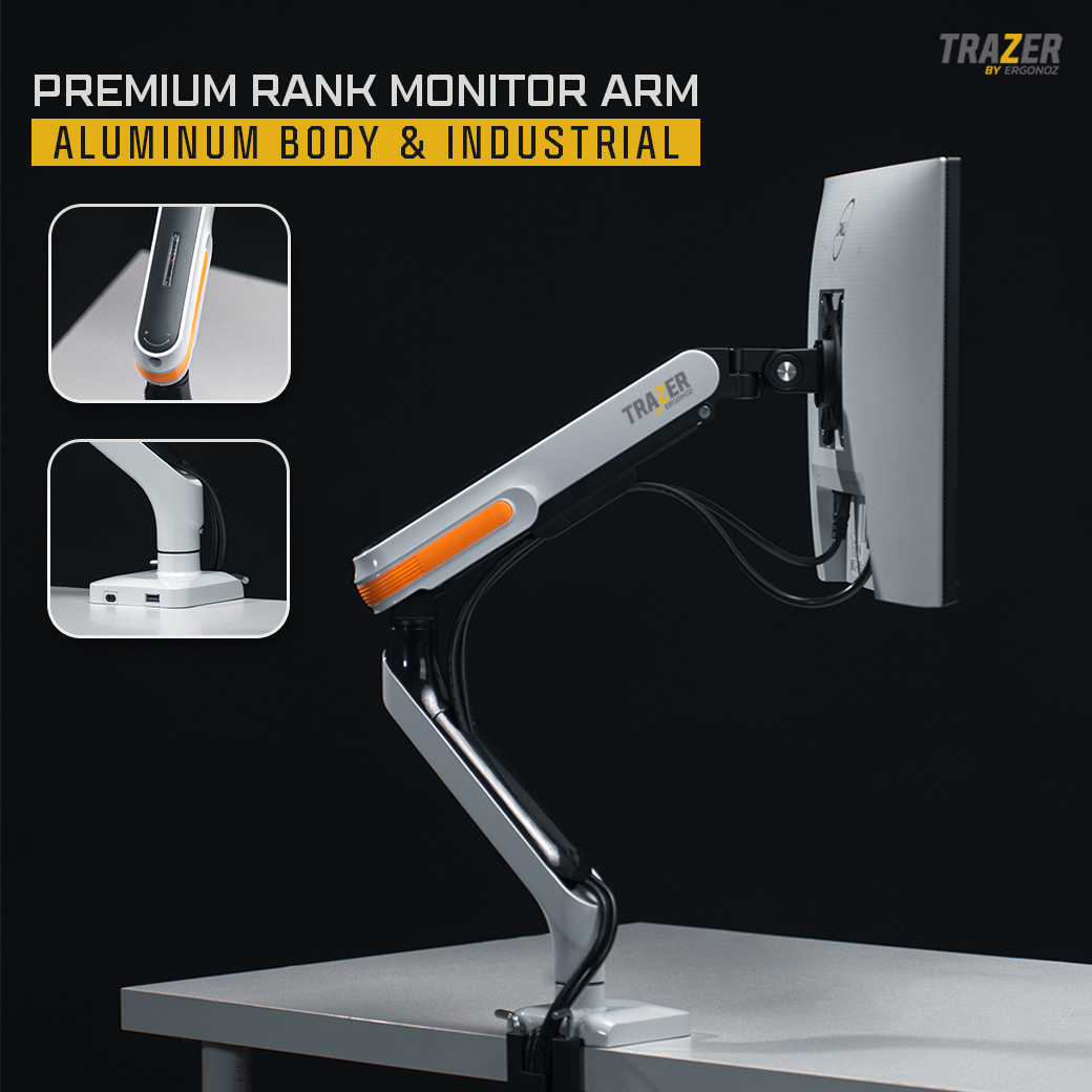 ERGONOZ ขาตั้งจอคอม แขนจับจอ Monitor Arm รุ่น TRAZER สำหรับหน้าจอ 17-32 ...