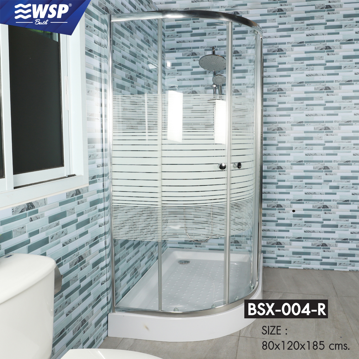 WSP ตู้อาบน้ำเข้ามุม พร้อมถาดรอง รุ่น BSX-004R BSX-004R - บริษัท ไทยเวลล์เท็กซ์ อินเตอร์โปรดักส์ ...