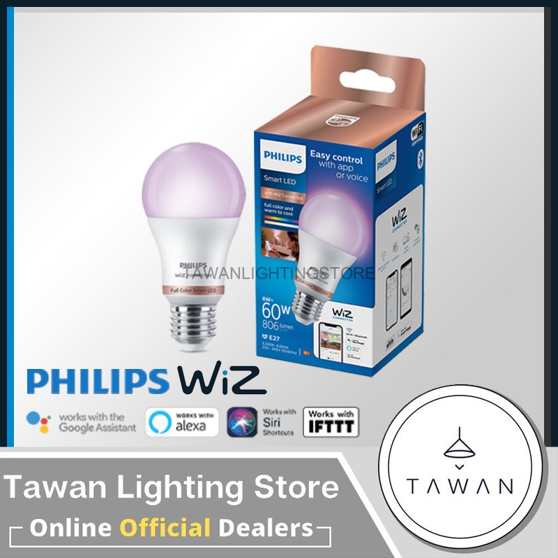 Wiz หลอดไฟอัจอริยะ Wi-Fi Tunable Color Bulb 9W A60 9วัตต์ 16ล้านเฉดสี ...