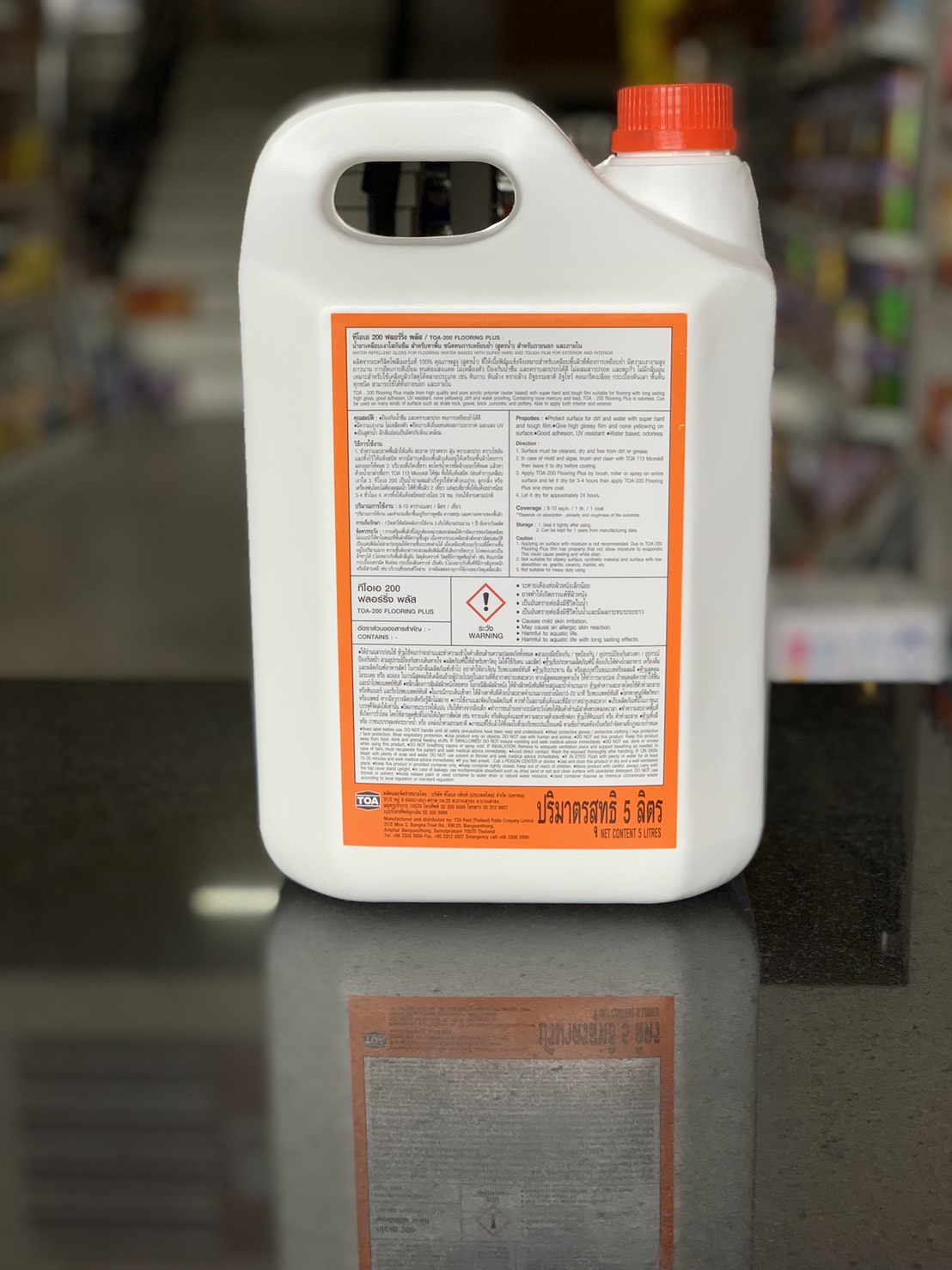 TOA น้ำยาเคลือบเงาใสกันซึม (สูตรน้ำ) (TOA-200) สีใส 5 ลิตร ทนทานต่อการ ...