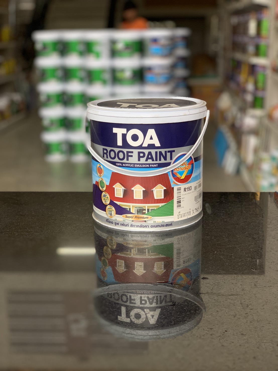 TOA สีทาหลังคา ขนาด 3.75 ลิตร สีเทาคลาสสิค (R581) Roof Paint - บริษัท ...