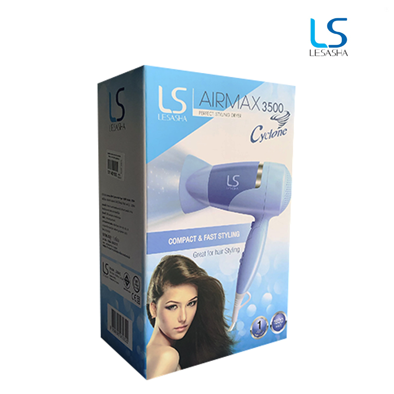 Lesasha ไดร์เป่าผมพับเก็บได้ AIRMAX 3500 CYCLONE HAIR DRYER 1600W รุ่น ...