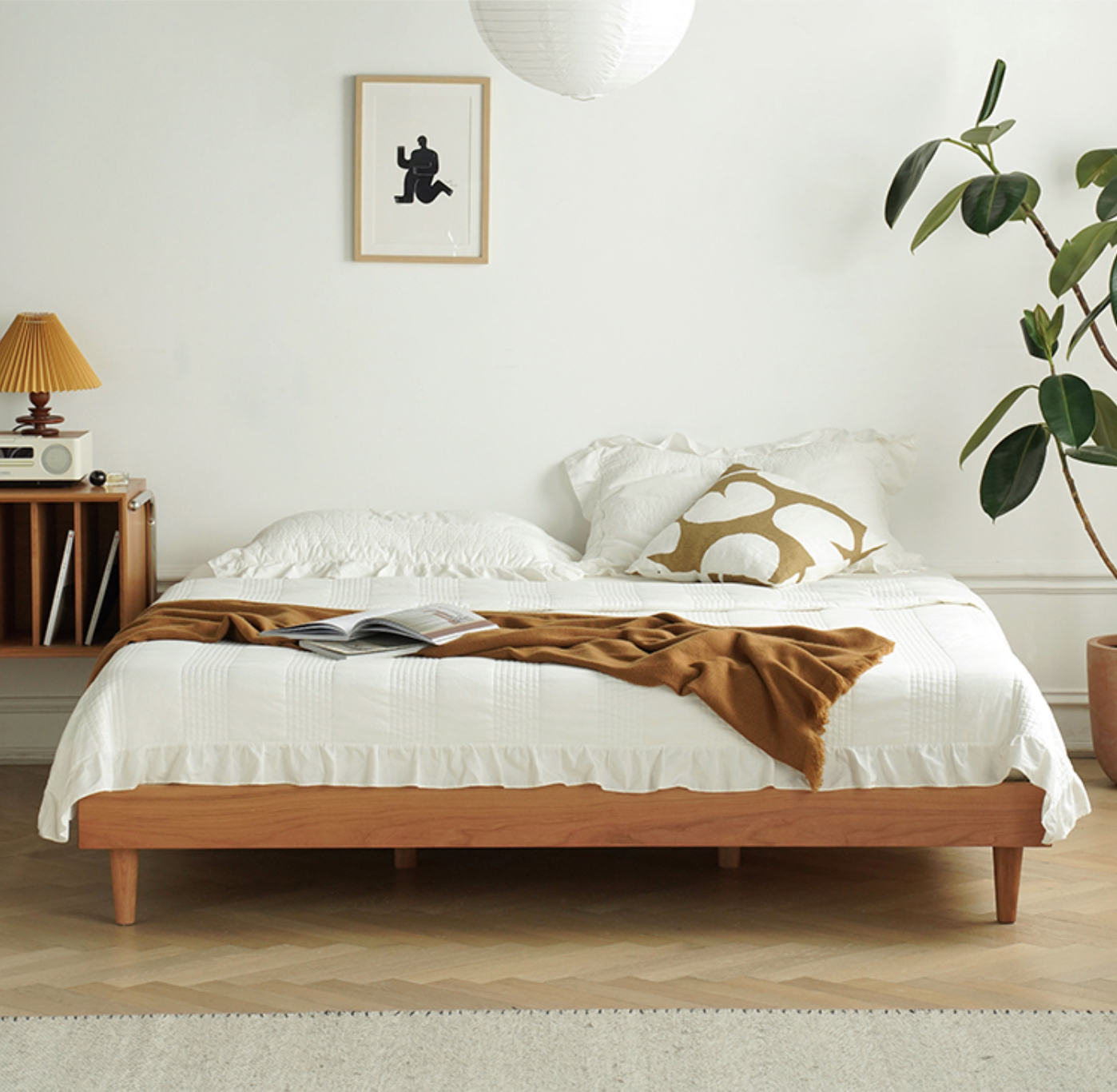 Fuji Platform Bed เตียงนอนสไตล์มินิมอล มูจิ King Size 6ft - บริษัท มิท ...