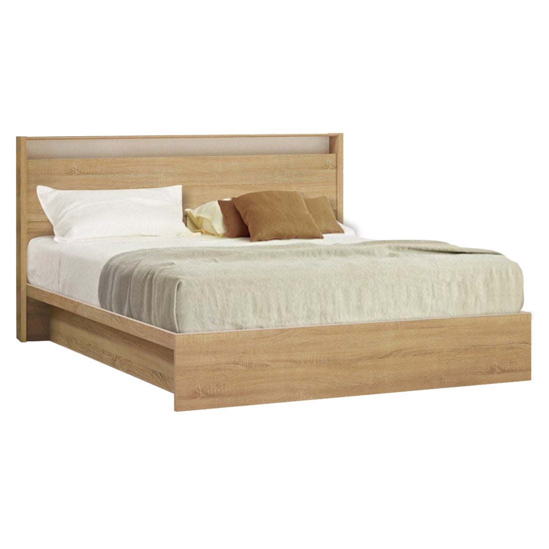 SB Design Square เตียงนอน LOOMS รุ่น Kyoto ขนาด 5 ฟุต สีไม้อ่อน 5 ฟุต ...