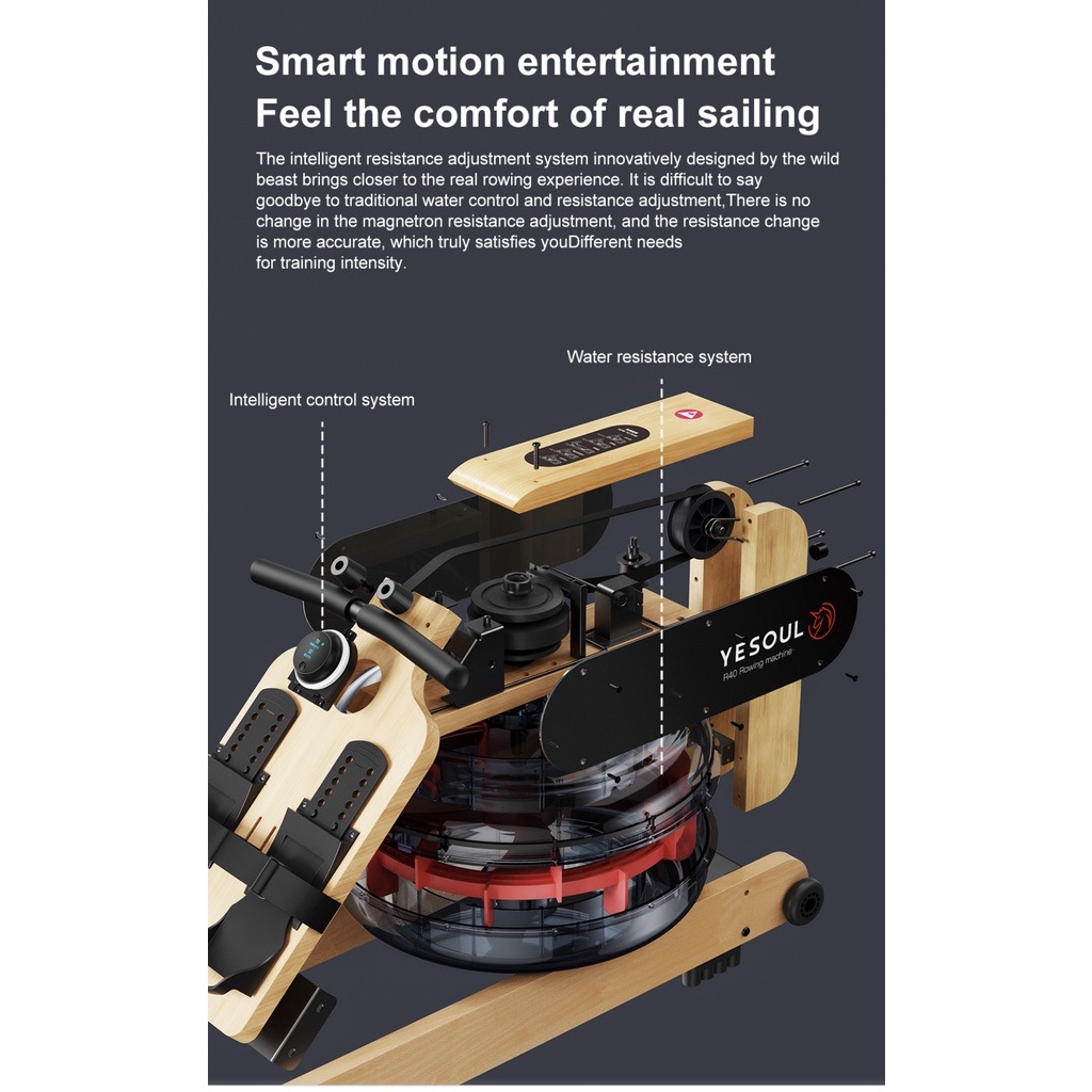 Xiaomi Yesoul R40S Rowing Machine เครื่องกรรเชียงบก เครื่องออกกำลังกาย ...