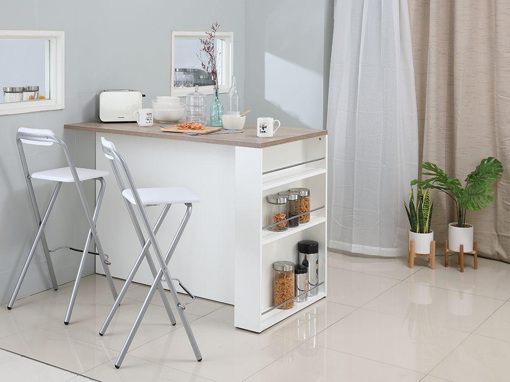 INDEX LIVING MALL เคาน์เตอร์บาร์ ไอแลนด์ รุ่น ZENO-PSET ขนาด 135 ซม. สี ...