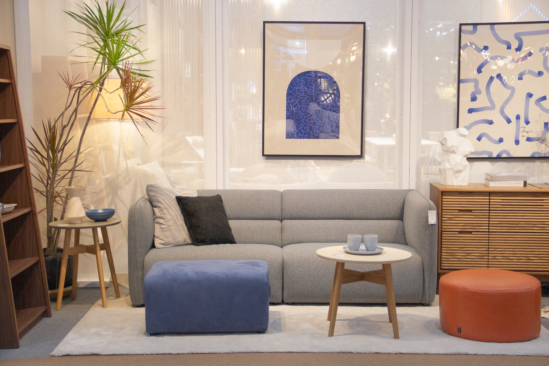 ฌ เฌอ โซฟา พัฟฟิน 2 ที่นั่ง Puffin Sofa 184 cm genuineLeather Oil ...