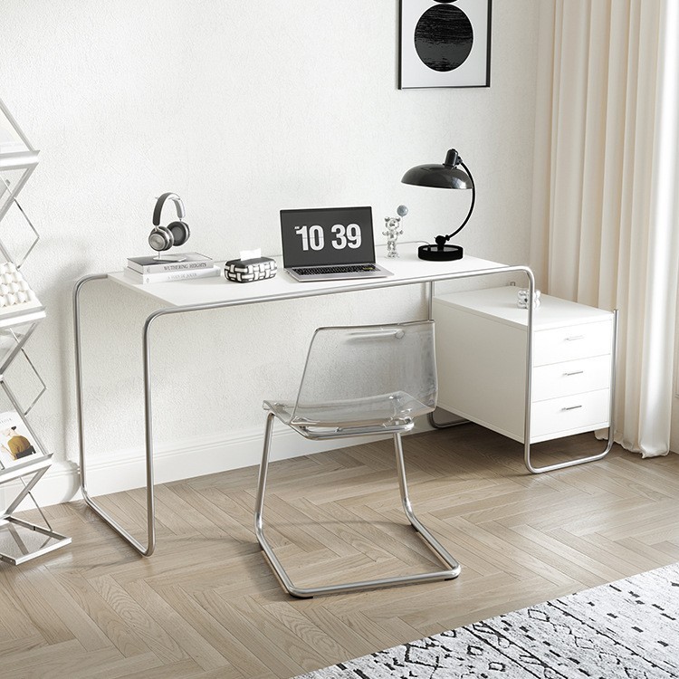 โต๊ะทำงาน รุ่นคลาสสิค CLASSIC WORKING TABLE WITH DRAWER สีขาว WHITE ...