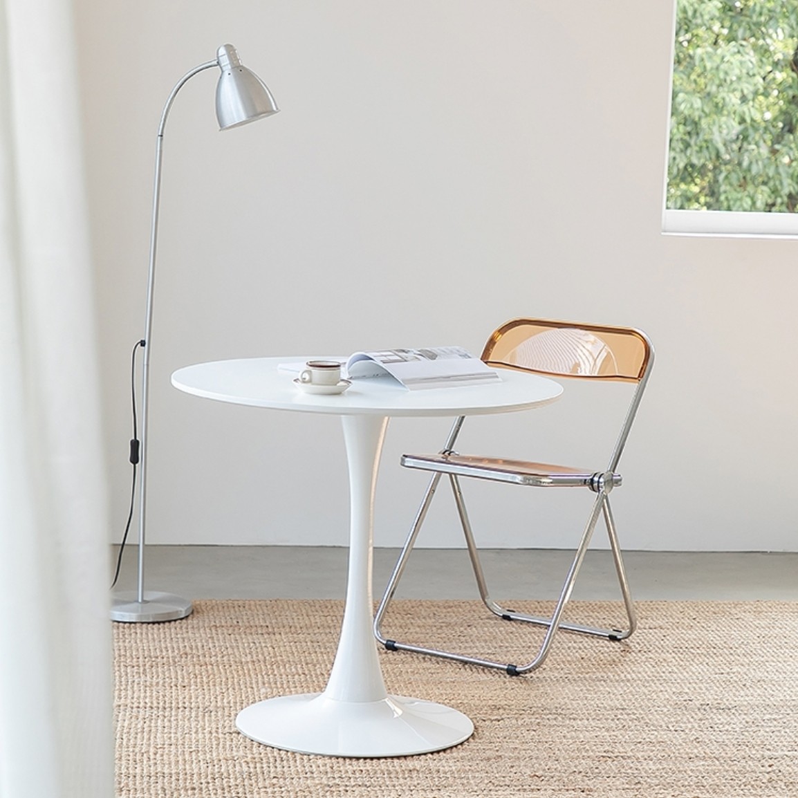 ฺBasic Round Table ขาว 70 cm. - บริษัท บิ้ลท์อินไทม์ จำกัด - ThaiPick