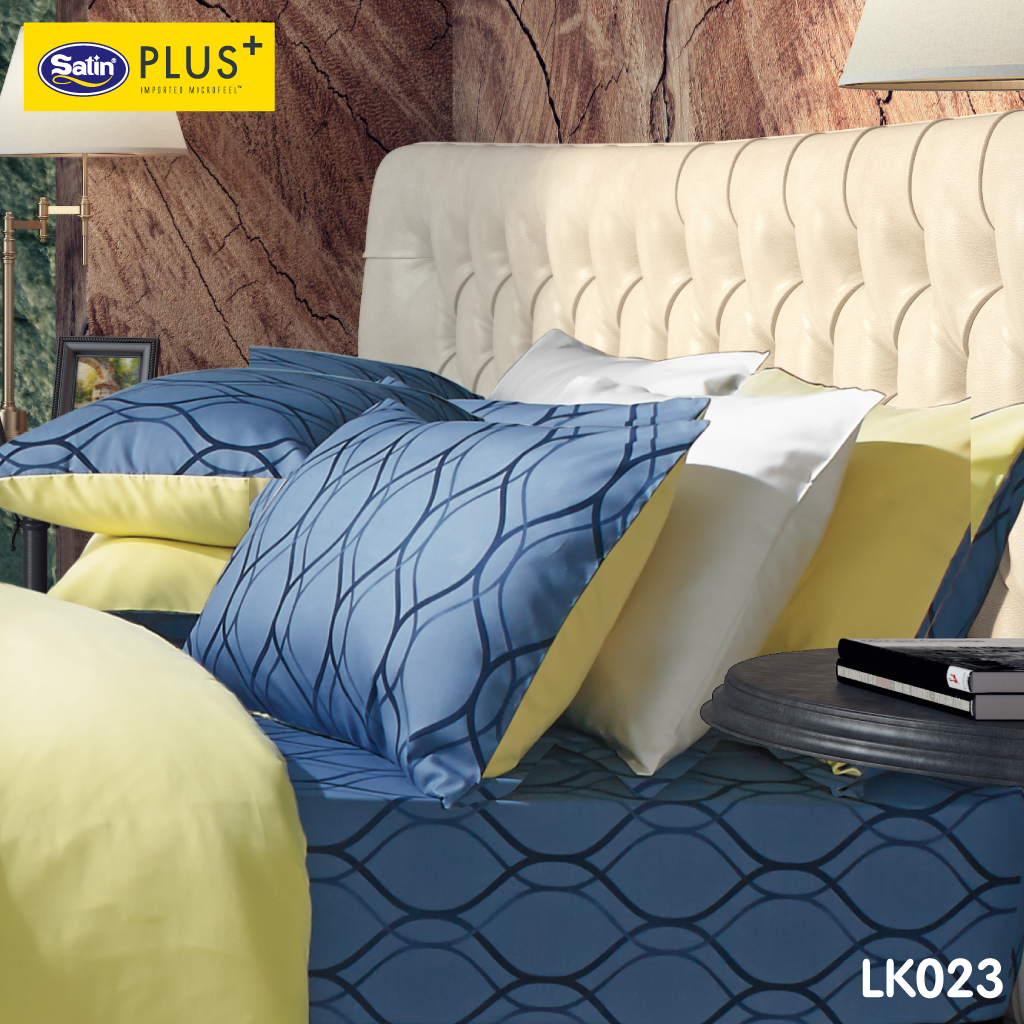 Satin Plus Luckyme ชุดผ้าปูที่นอน+ผ้านวม LK023 ขนาด 5 ฟุต 6 ชิ้น - บริษัท โชคลาภบุญไชย จำกัด ...