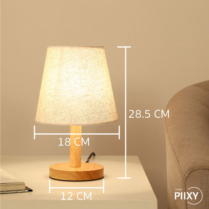 THE PIIXY โคมไฟตั้งโต๊ะ ขาวครีม 18x18x28.5 เกาหลี - ThaiPick