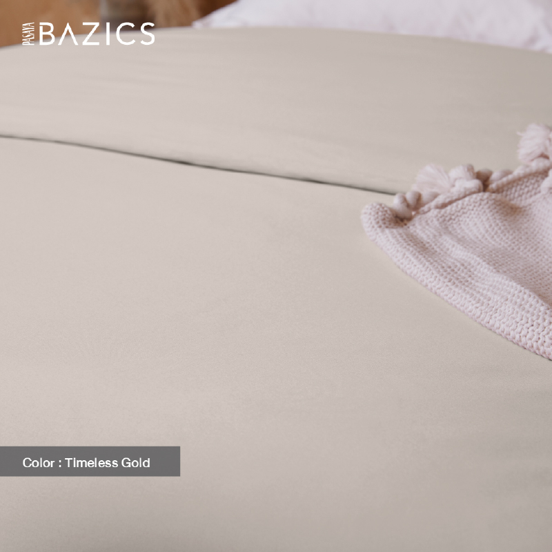 PASAYA BAZICS ปลอกผ้านวม King 6 ฟุต - Ordinary Collection 800 เส้นด้าย TIMELESS GOLD 6 ฟุต ...
