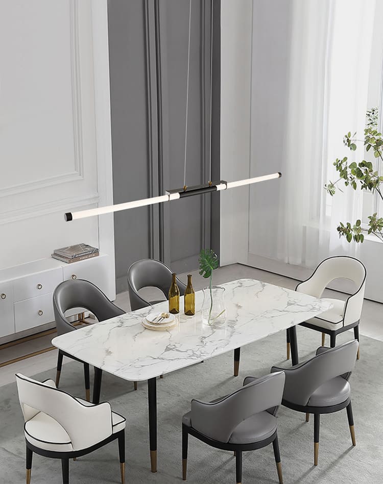โคมไฟแต่งบ้านติดเพดาน - Tube Designed Dining Table Ceiling Lamp III L ...