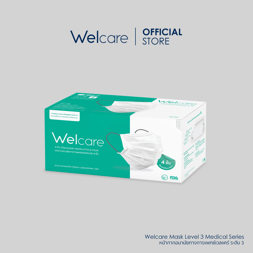 Welcare Mask Level 3 Medical Series หน้ากากอนามัยทางการแพทย์เวลแคร์ ...