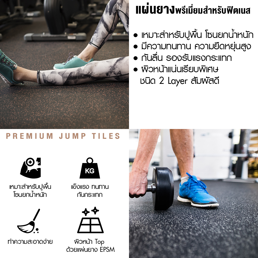 Premium Jump Tiles 50 cm x50 cm x 25 mm. Blue Dot Premium Jump Tiles ...