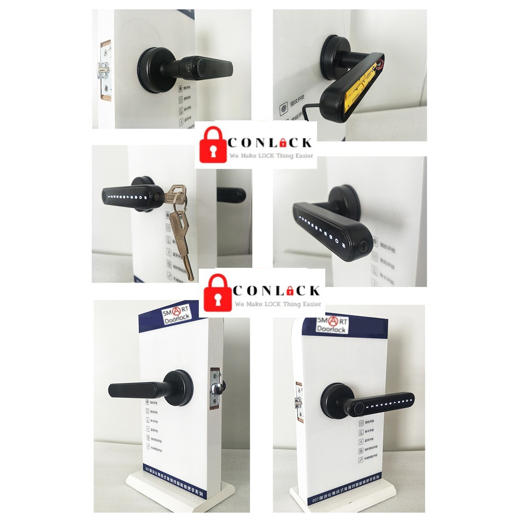 Conlock กลอนดิจิตอล แทนลูกบิดเดิมได้เลย ติดตั้งง่าย แถมฟรีถ่านAAA ปลด ...