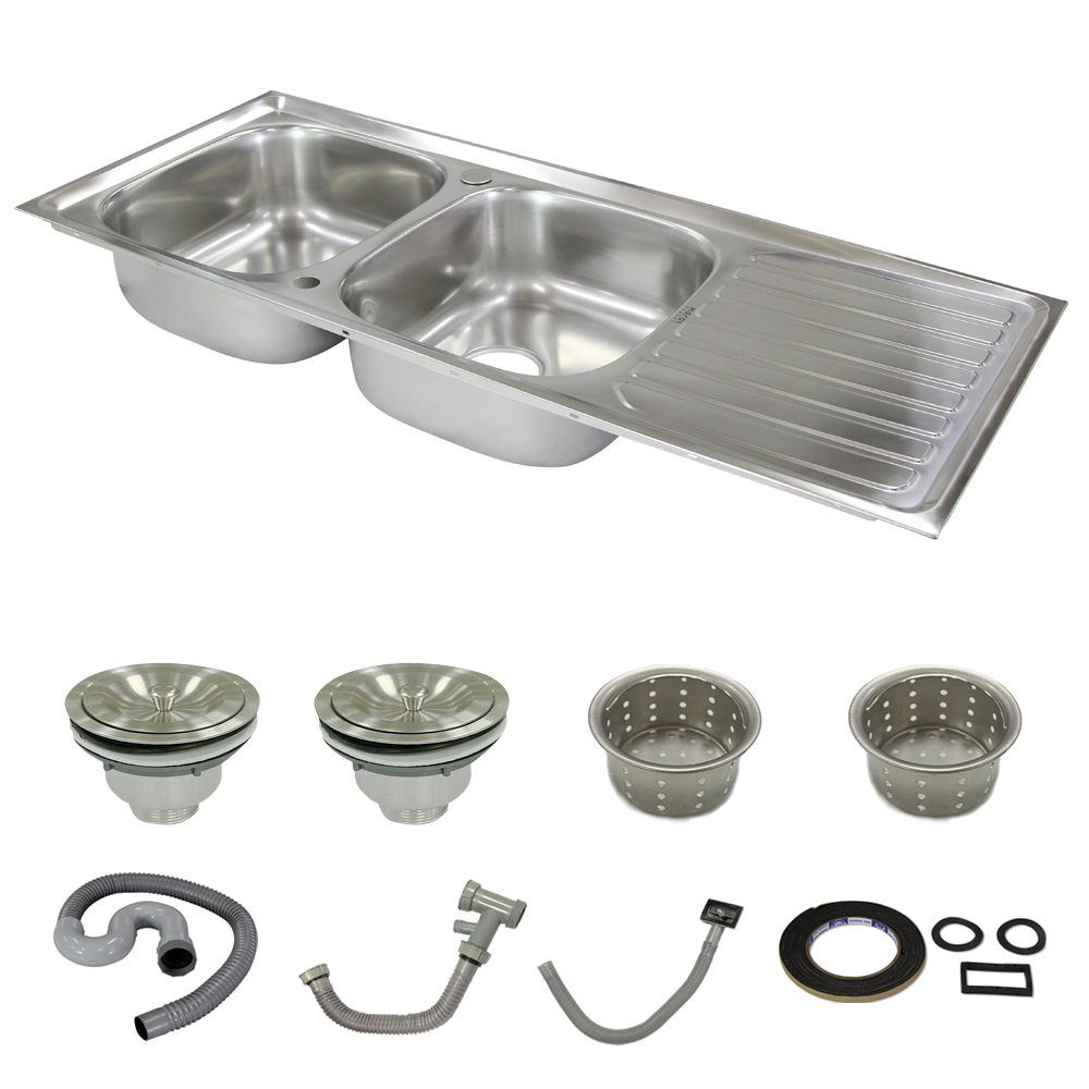 Karat Faucet ชุดอ่างซิงค์ล้างจาน 1184 x 484 มม. รุ่น KKS-01-021H-63 - บริษัท กะรัต เอ็นเตอร์ไพรส ...