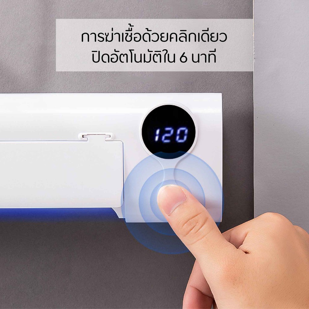 Dr.faucet เครื่องเก็บแปรงสีฟัน รุ่น TB001 สีขาว 20.00cm L x 4.00cm W ...