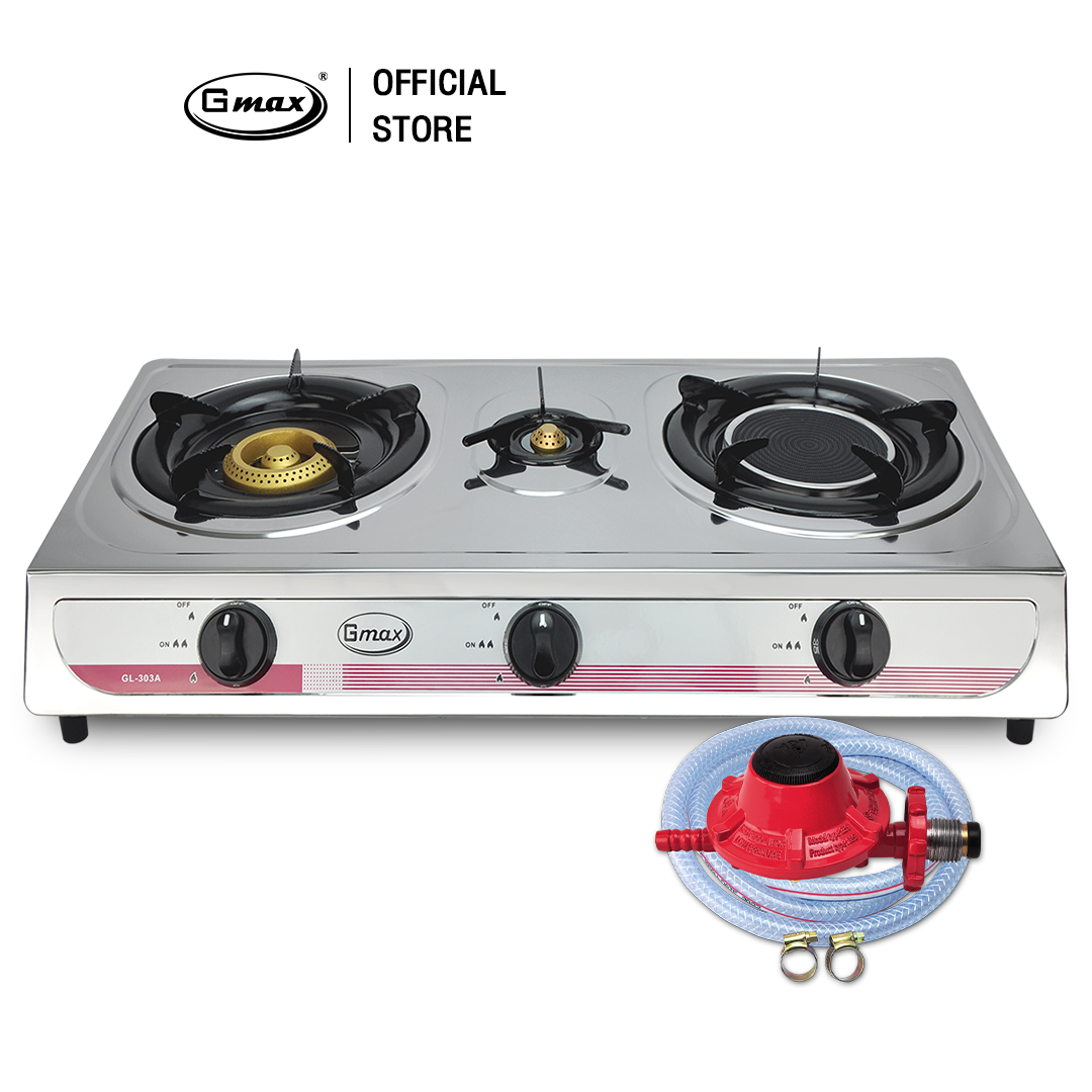 Gmax เตาแก๊ส 3 หัว หน้าสแตนเลส หัวเตาเหล็ก+อินฟราเรด GL-303A - บริษัท ไทยถาวรคาซติ้งเลท จำกัด ...