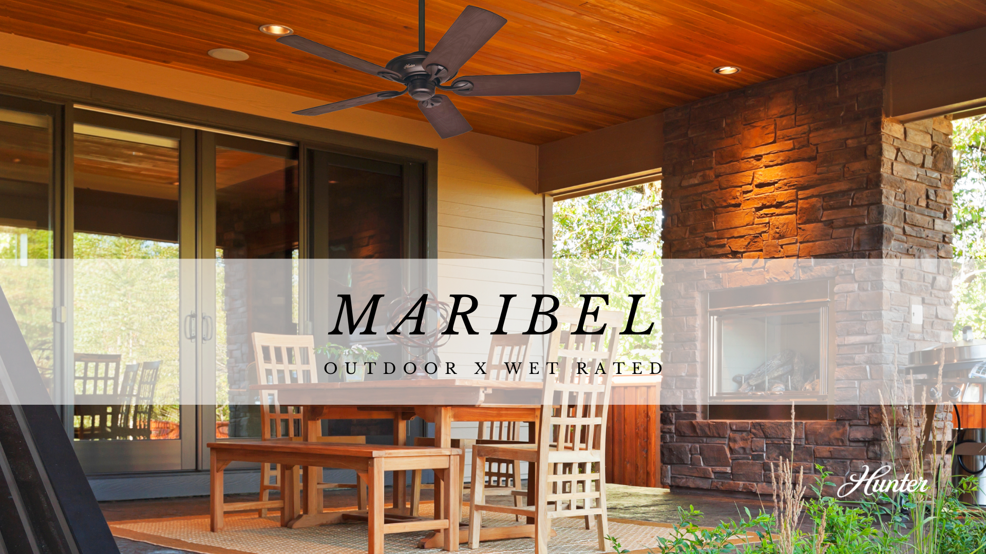 พัดลมเพดาน Hunter Fan รุ่น Maribel ขนาด 52 นิ้ว สี New Bronze - Outdoor ...