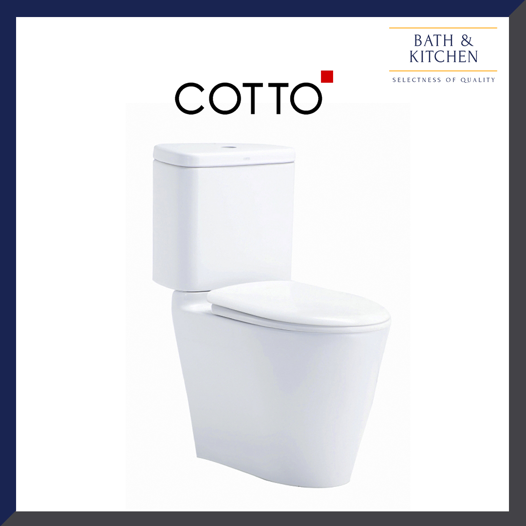 COTTO สุขภัณฑ์สองชิ้น รุ่น C135107 Hercules Curve สีขาว - บริษัท สยาม ...