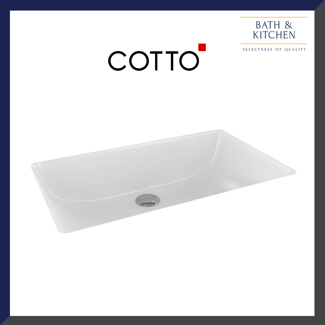 COTTO อ่างล้างหน้า ชนิดฝังใต้เคาน์เตอร์ รุ่น C05157 (Hygienic) C05157 ...