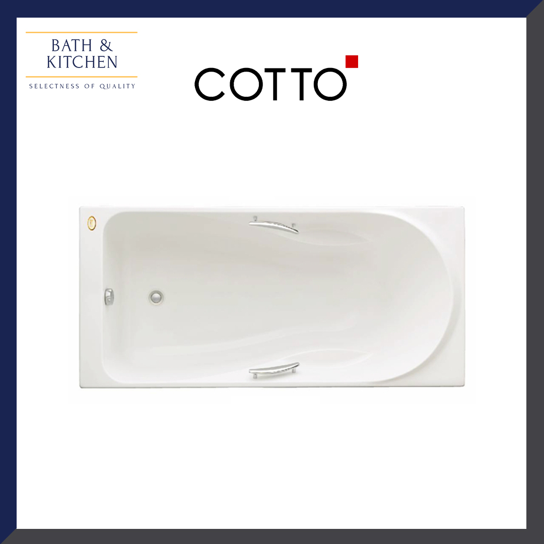 COTTO PR. อ่างอาบน้ำ รุ่น BH228PP(H) สีขาว ขนาด 800 x 1700 x 520 มม. ...