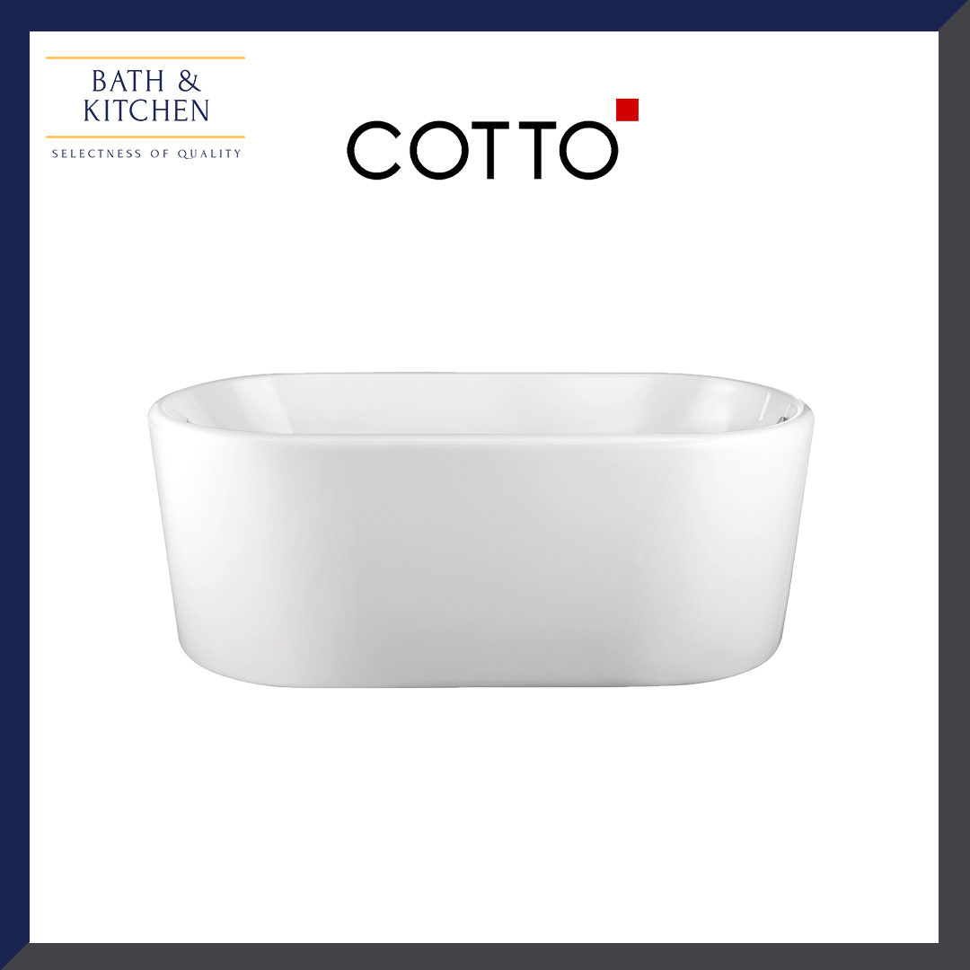 COTTO PR. อ่างอาบน้ำ รุ่น BT1236EP สีขาว ขนาด : 700 x 1500 x 570 มม. ...
