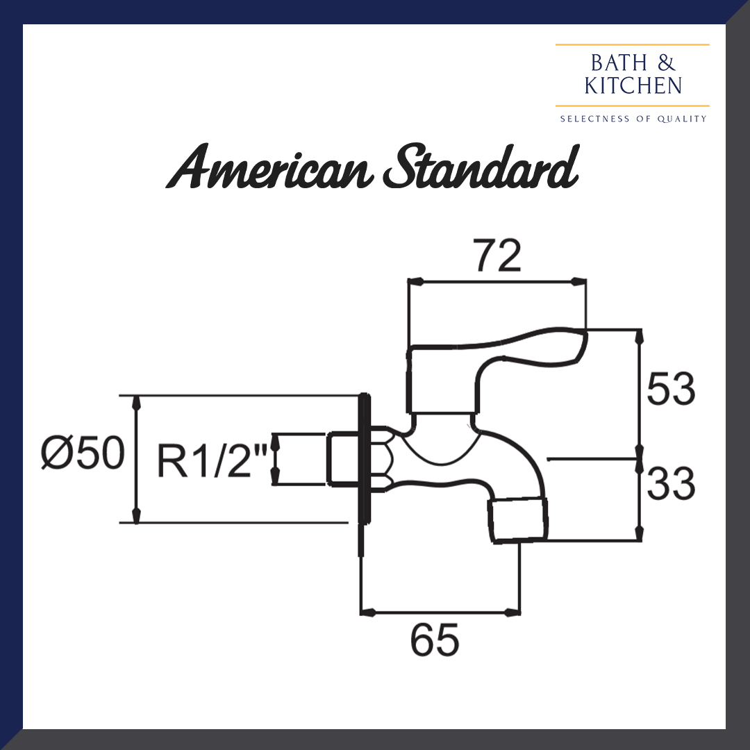 American Standard ก๊อกสนาม รุ่น AS BASIC รหัส F22077-CHADY สีโครเมียม ...