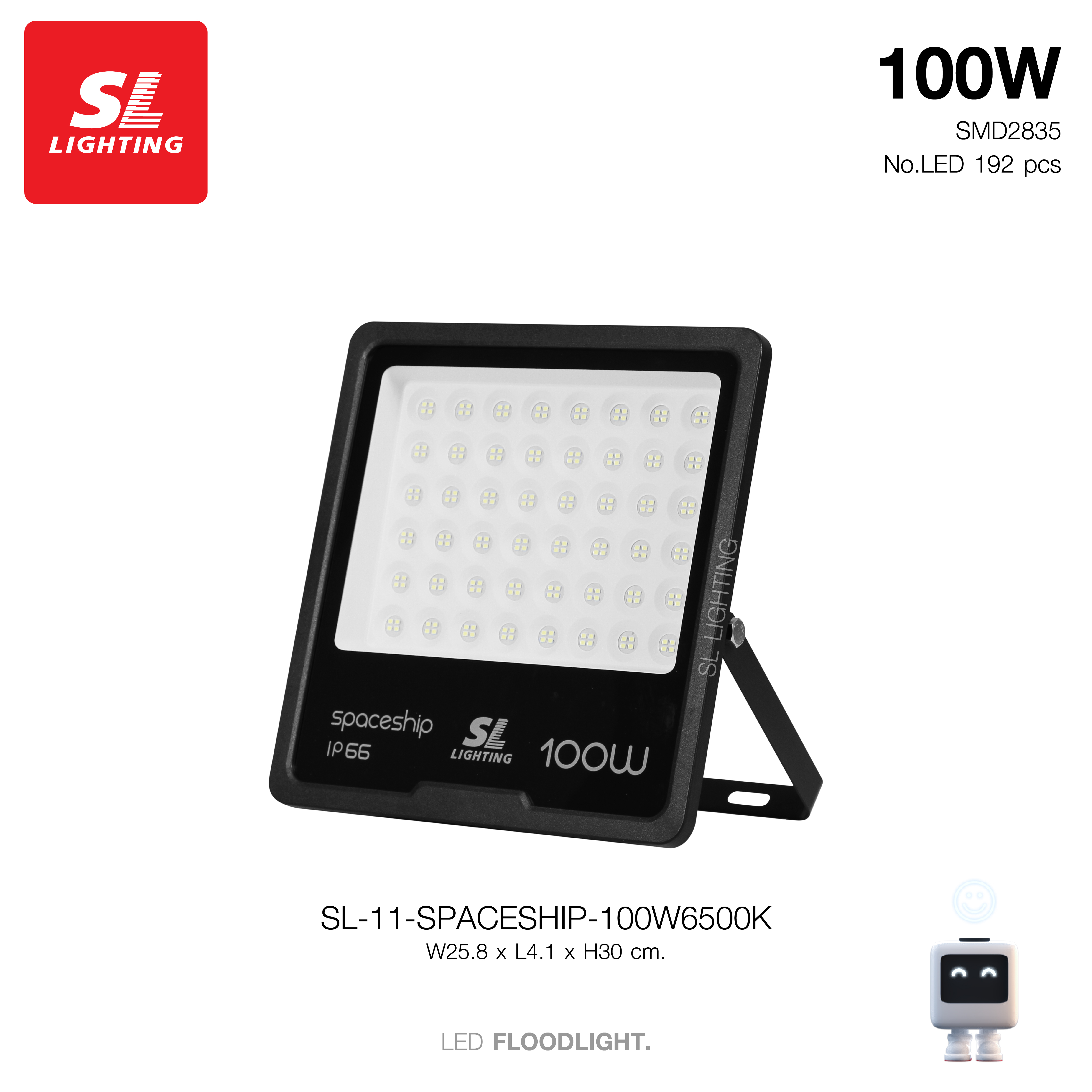 SL LIGHTING | LED FLOODLIGHT โคมไฟฟลัดไลท์ ไฟส่องป้าย รุ่น SPACESHIP ...