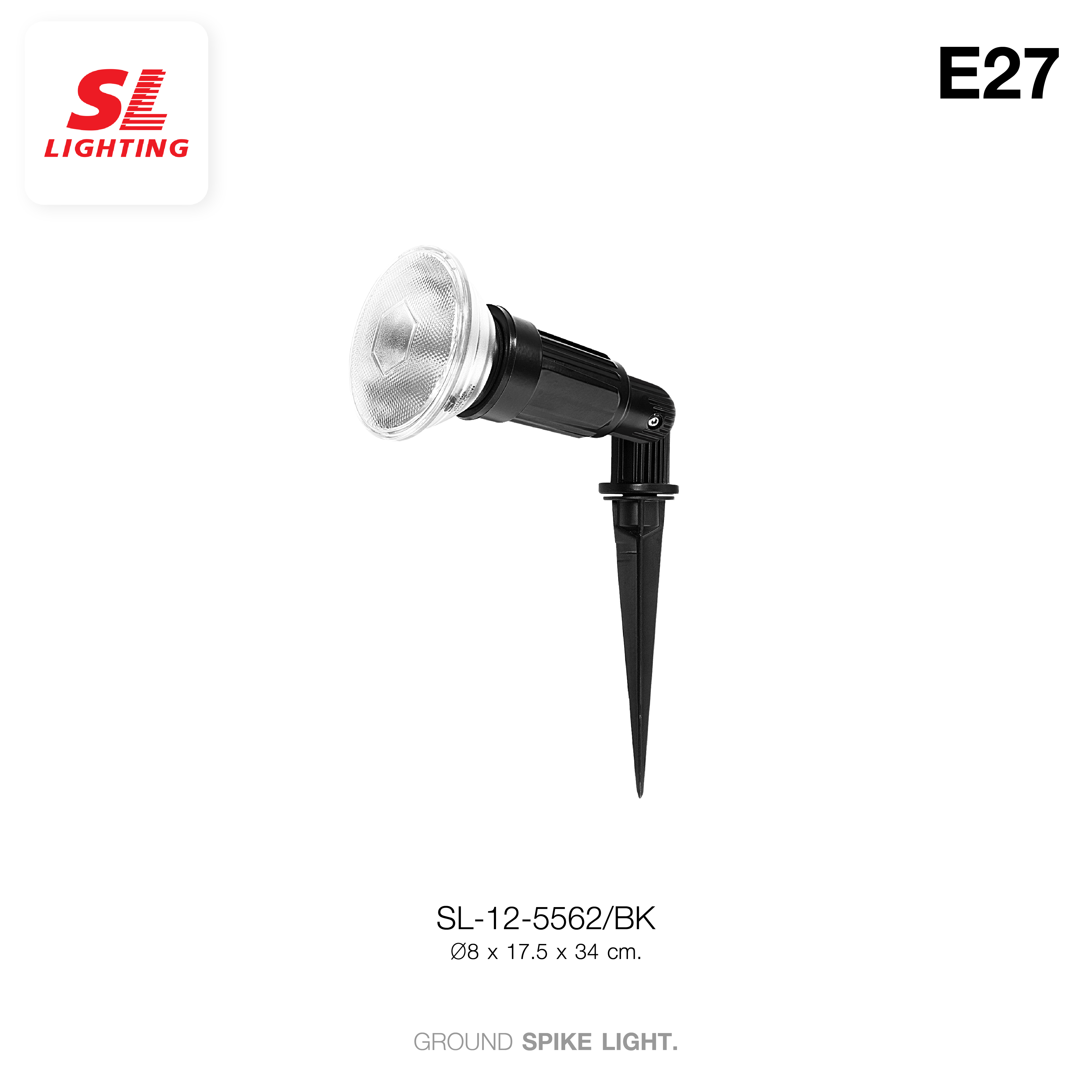 SL LIGHTING | Exterior Spotlight โคมไฟปักดิน โคมไฟติดแป้น ขั้ว E27 ...